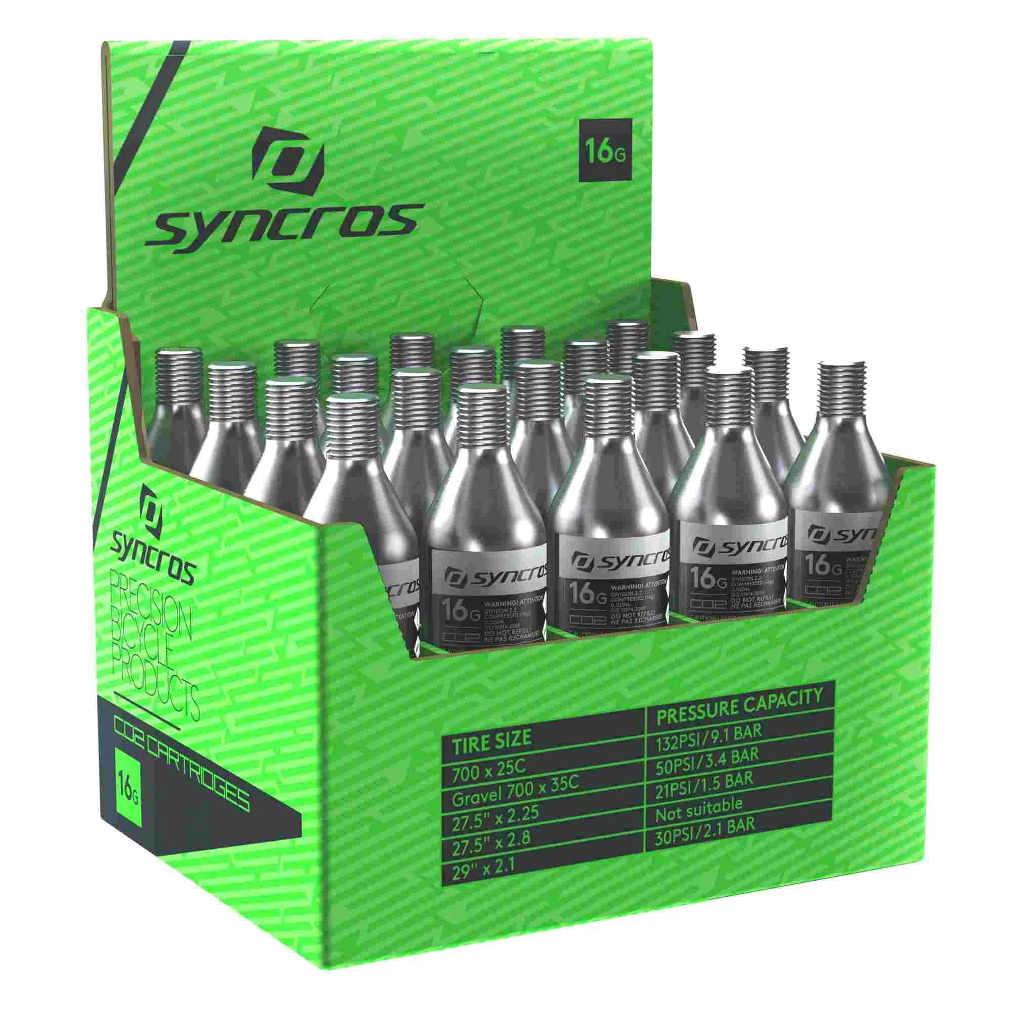 Kolsyrepatron Syncros Co2 16 gram gängad 1-styck - Kolsyrepumpar ...