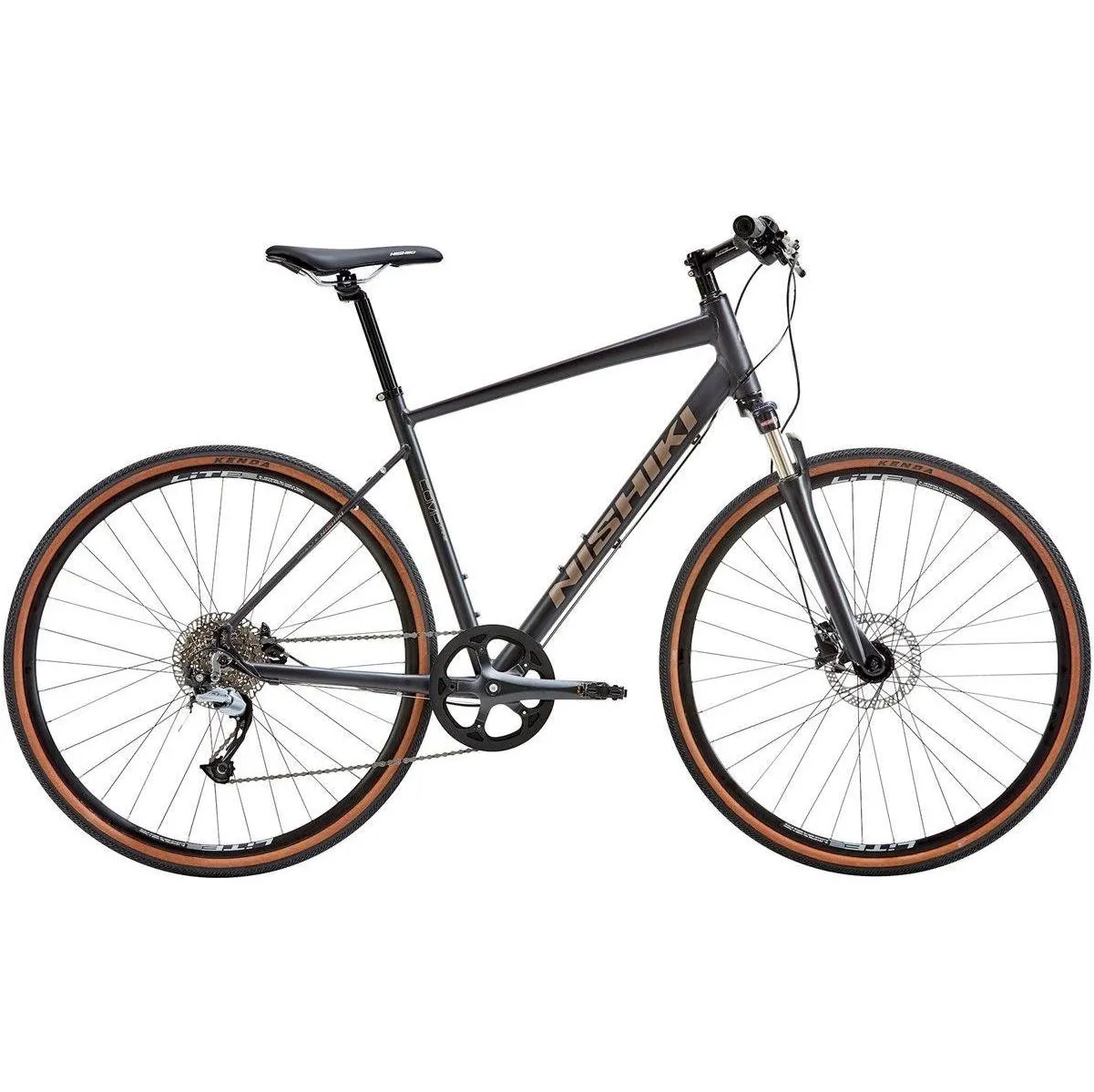 Hybridcykel Nishiki Comp X-Nine svart - Racer, Cross & Triathlon - Cyklar