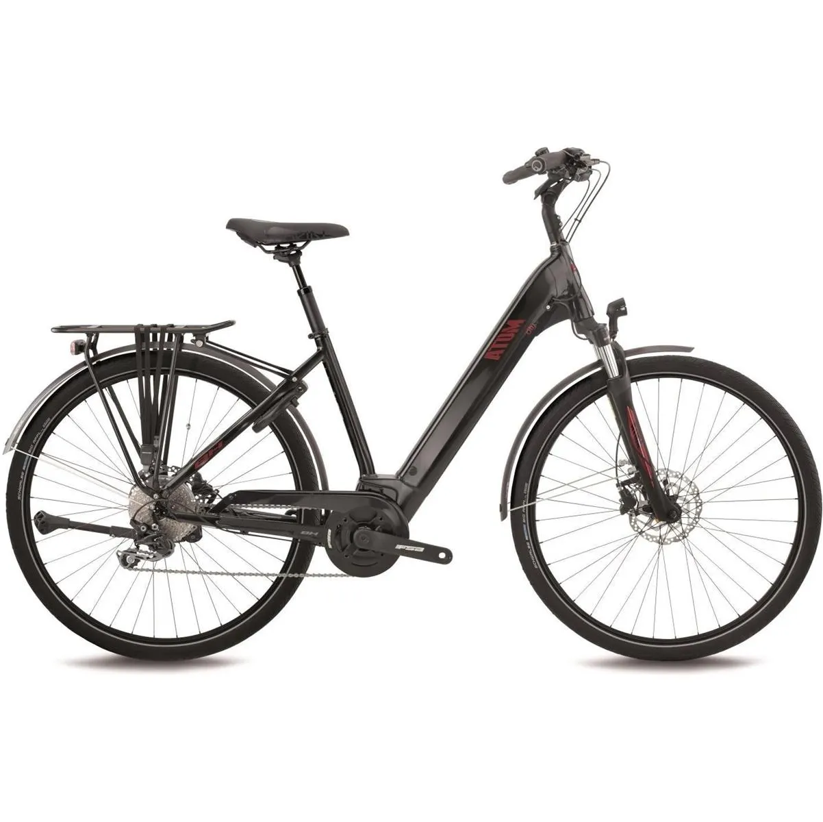 Elcykel BH Atom City Wave Pro svart/röd - BH bikes - Cyklar