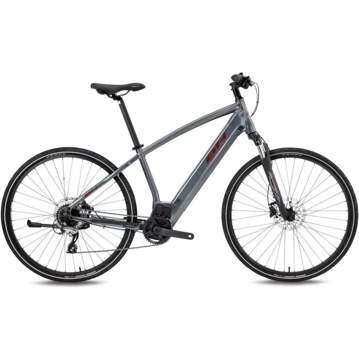 Elcykel BH Hybrid Atom Cross silver/red/silver - BH bikes - Cyklar