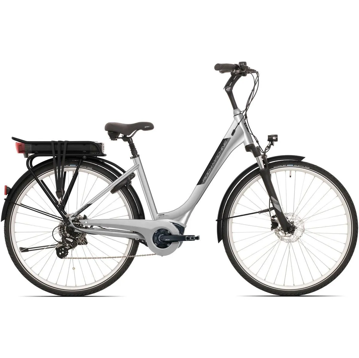 El Hybridcykel Rock Machine Cityride e400 B Silver/Svart - Rock Machine ...