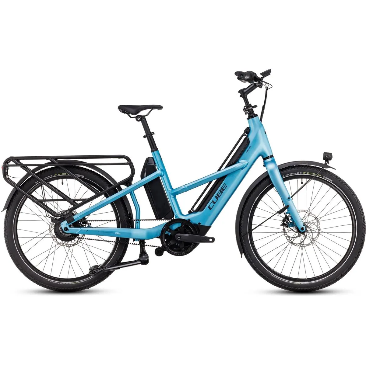 Lastcykel El Cube Longtail Hybrid 725Wh Blue/Reflex - Longtail cykel ...
