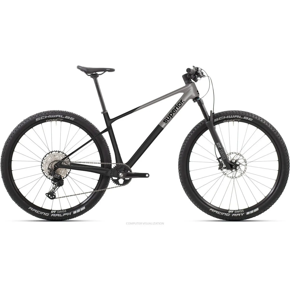 Hardtail MTB Superior XP 9.6 Matte Dark Chrome / Carbon - Cross Country ...