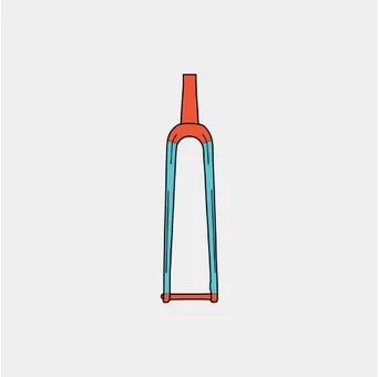 Gaffelskydd RideWrap Covered Frame Protection Kit Fork Road/Gravel ...