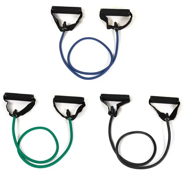 Kraftmark Gummiband Med Handtag Exertube green 15 lbs - Träningsband ...