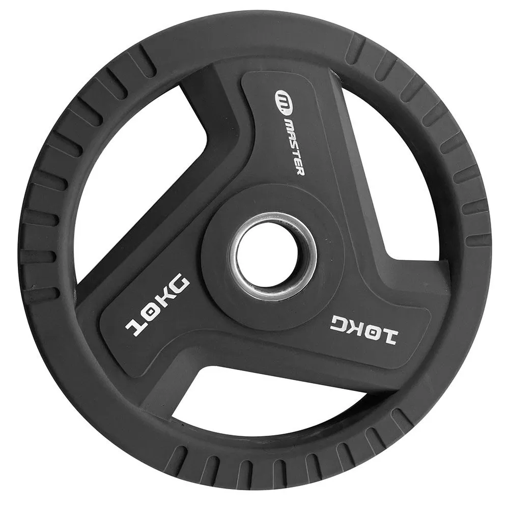 Viktskivor Gummerade Master Fitness Pu Plates Pro 20 black - Viktskivor ...