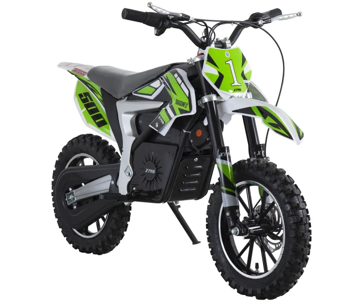 Mini Dirtbike X-Pro Dragonfly 500W green - El Cross - Elmoped - Fordon